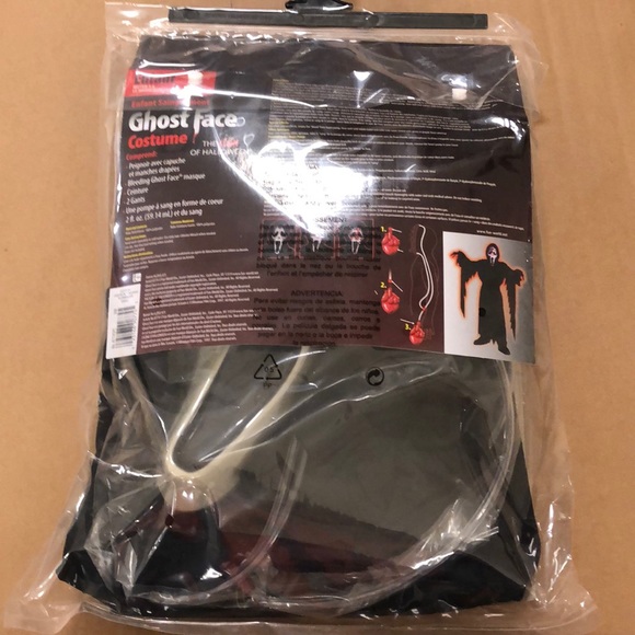 Fun World/ Scream | Costumes | Ghost Face Kids Bleeding Mask Costume ...
